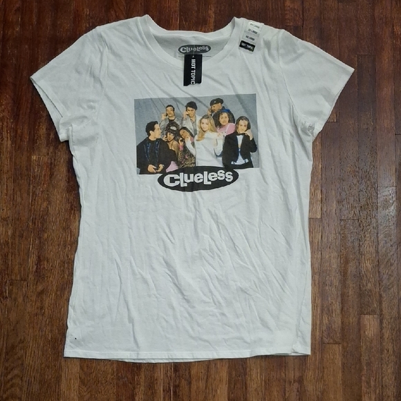 Hot Topic | Tops | Nwt Hot Topic Clueless Movie Fitted White Graphic ...